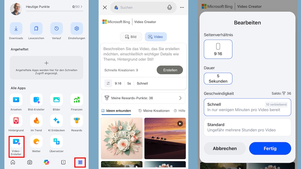 Bing Video Creator gratis nutzen - COMPUTER BILD