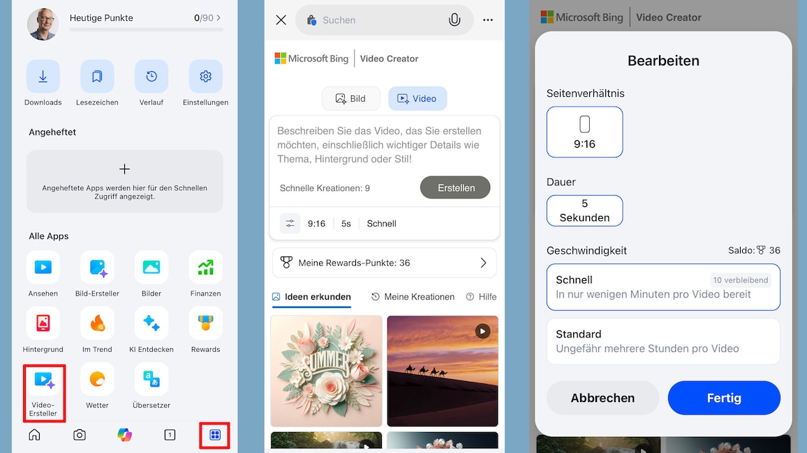 Bing Video Creator gratis nutzen - COMPUTER BILD