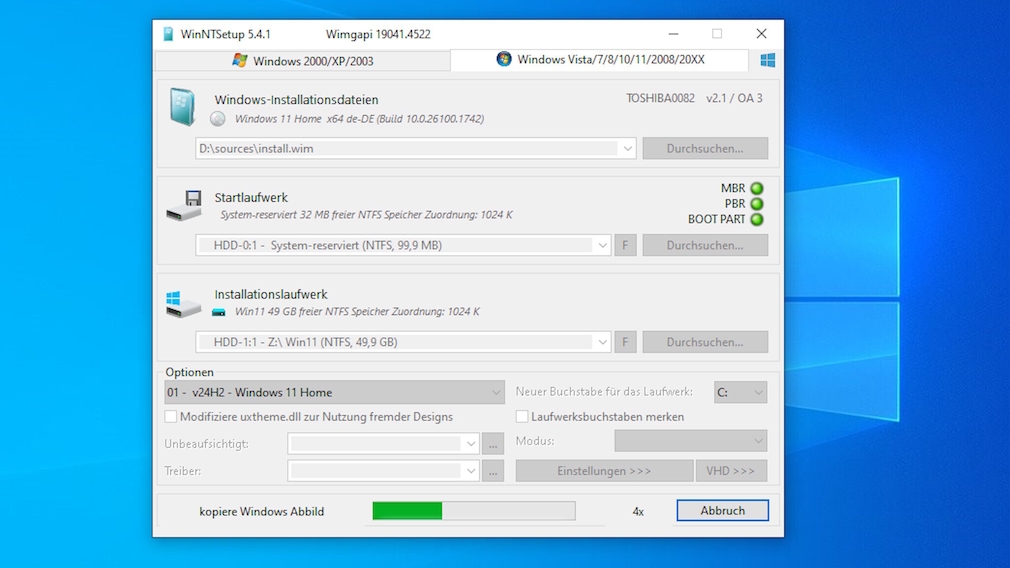 Windows 11 lässt sich nicht installieren? Mit WinNTSetup schon ...