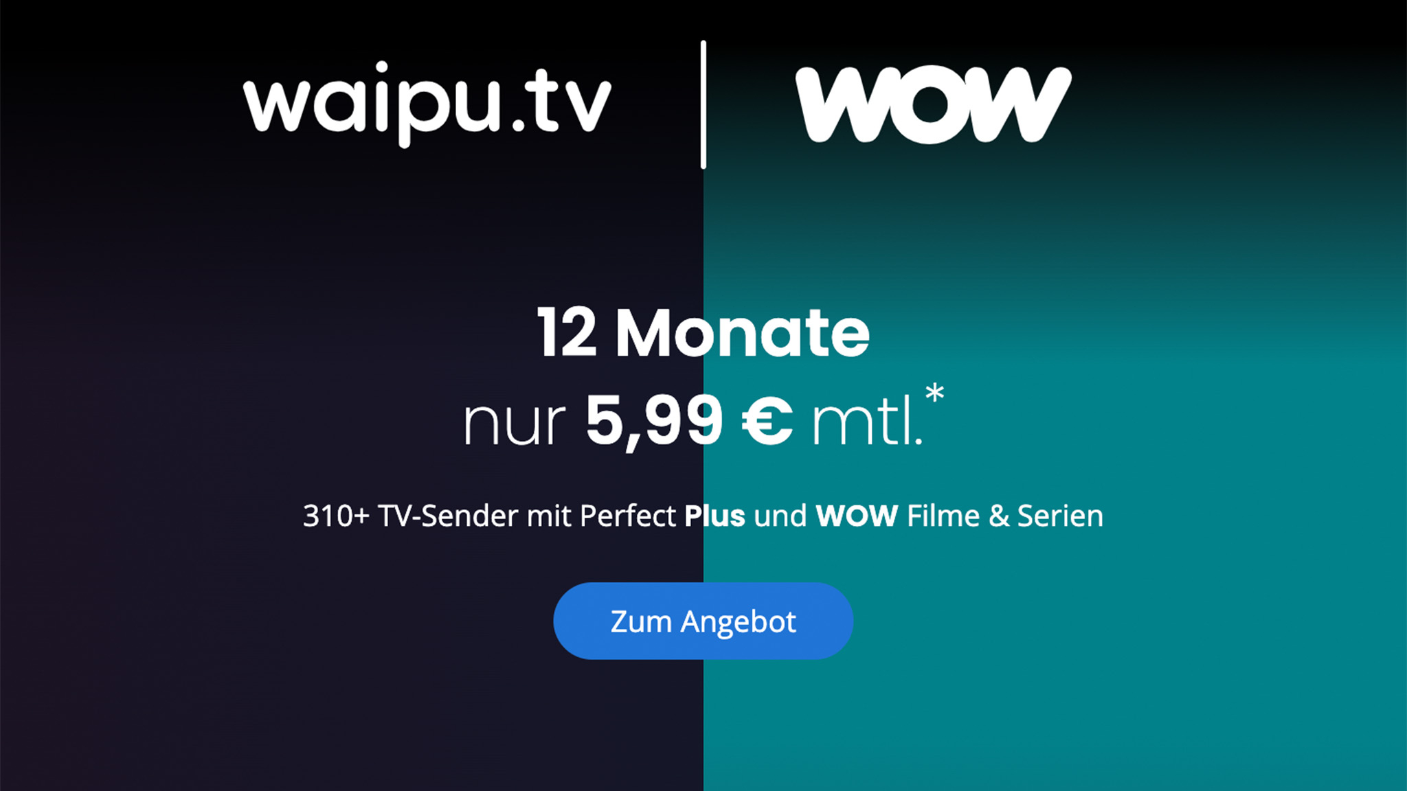 Kombi aus Waipu.tv und WOW Filme & Serien stark reduziert - COMPUTER BILD