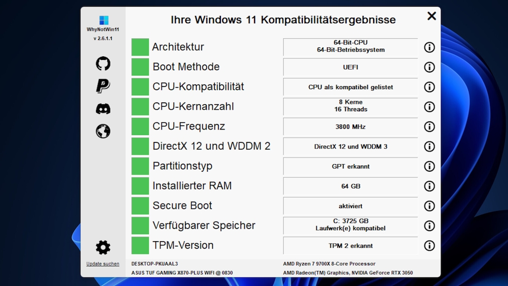 WhyNotWin11: Tool prüft, ob PC bereit für Windows 11 ist - COMPUTER BILD