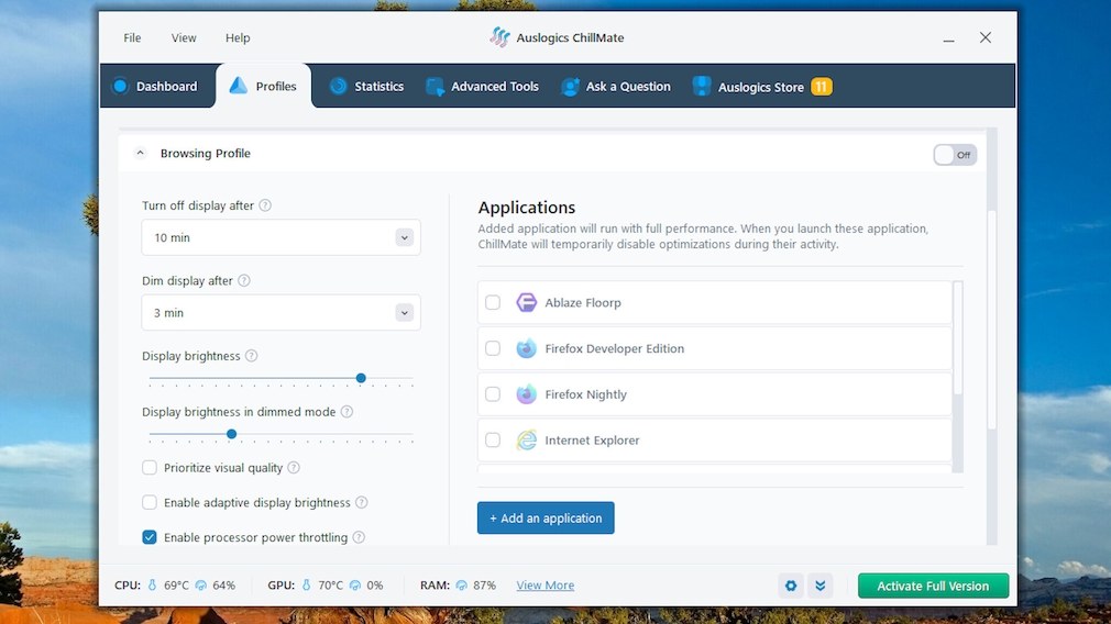 Auslogics ChillMate: Spannendes System-Tool für Windows - COMPUTER BILD