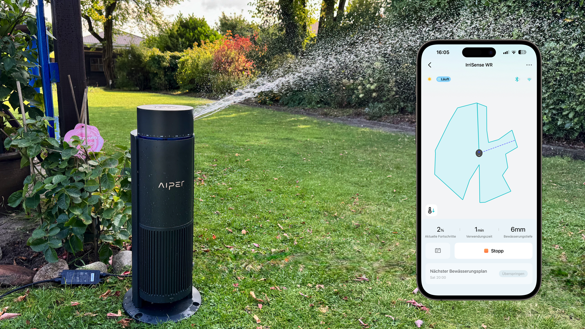 Aiper IrriSense: Dieser Sprinkler bewässert den Garten smart - COMPUTER ...