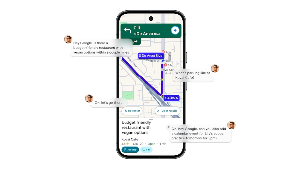 Google Maps: Gemini zieht als Navigator in die Routenplanung ein ...