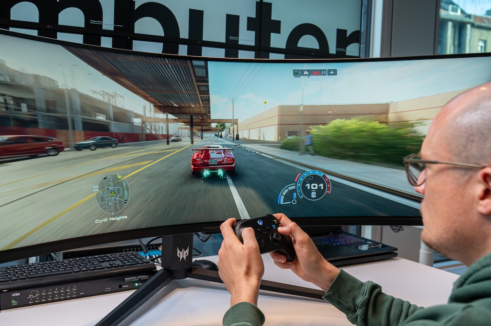 Acer Predator Z57 im Test: Extrem heller Riesen-Monitor für Gamer ...