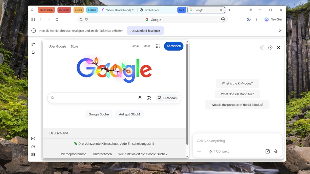 Neo Browser: KI-Browser von Gen Digital im Check - COMPUTER BILD