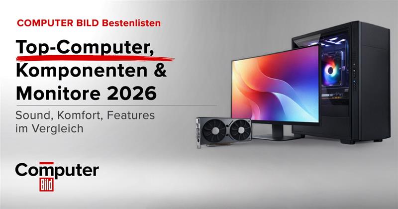 PCs Tests und Monitore im Vergleich: Bestenlisten 2026