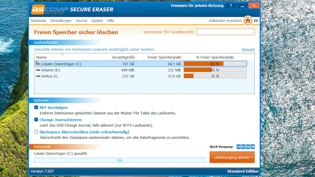 Freien Speicherplatz überschreiben: Diese Windows-Tools helfen ...