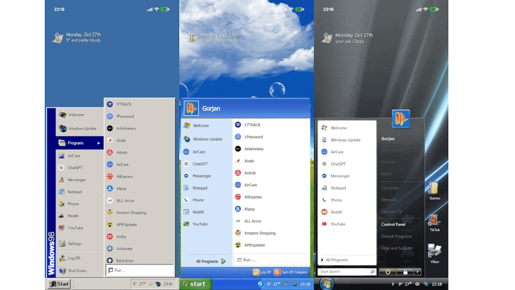 Windows Launcher for Android: Windows 95, XP, Vista simulieren ...