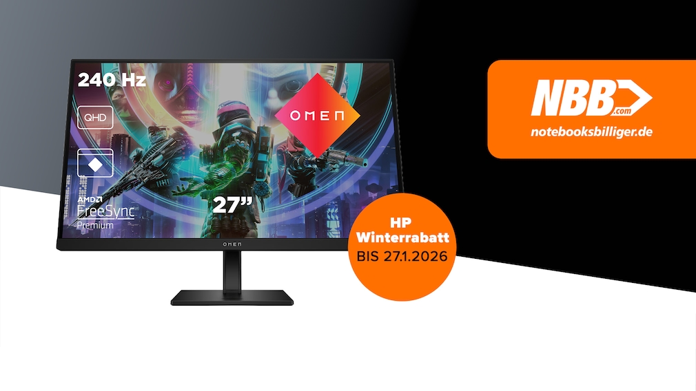 Gaming-Monitor HP Omen 27qs für 270 Euro - COMPUTER BILD