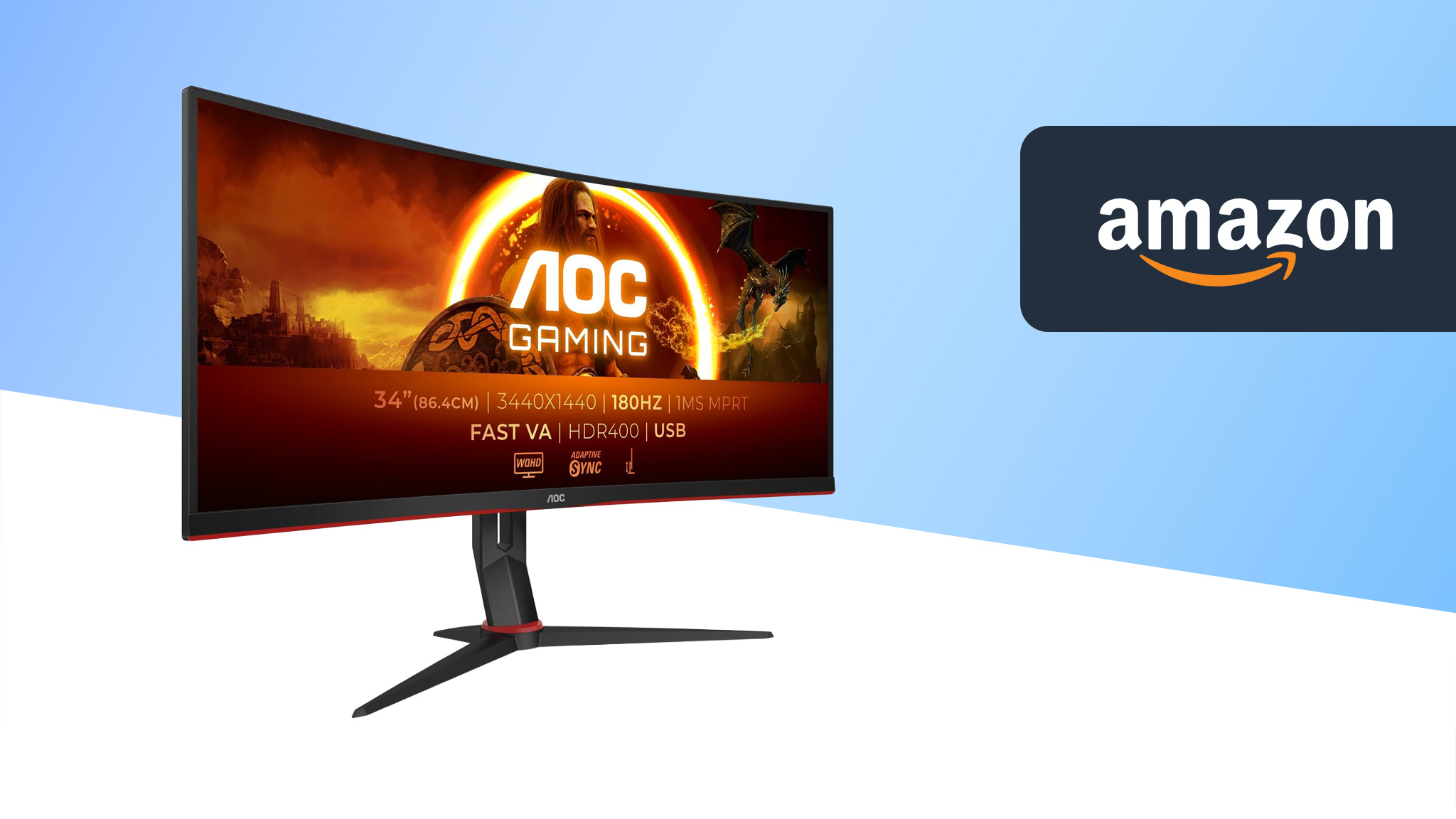AOC Schneller Gaming-Monitor mit 34 Zoll – jetzt zum Bestpreis ...