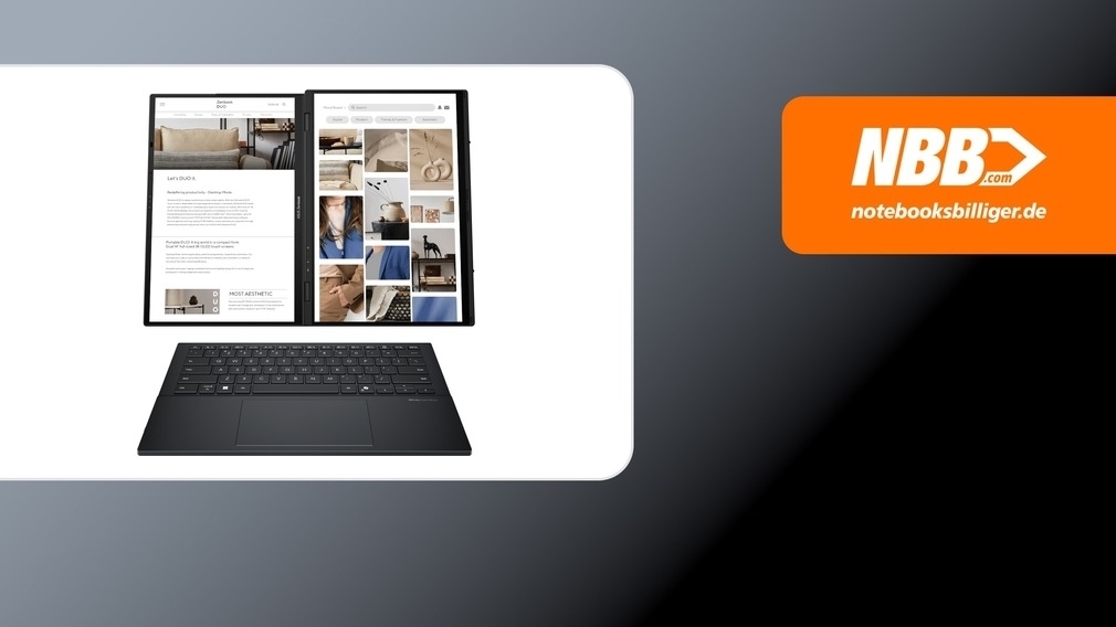 Asus Zenbook Duo OLED im Angebot - COMPUTER BILD