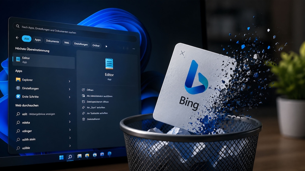 Microsoft schmeißt Bing aus der Windows-11-Suche raus - COMPUTER BILD