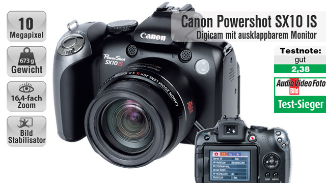 Video zum Testsieger: Digitaler Fotoapparat Canon Powershot SX 10 IS ...