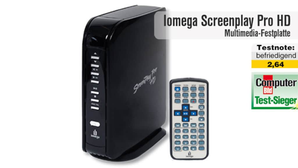 Multimedia-Festplatte Iomega Screenplay Pro HD: Video zum Testsieger ...