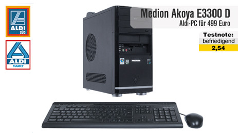 Medion Akoya E3300 D: Aldi-PC im Test - COMPUTER BILD