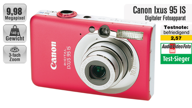 Video zum Testsieger: Digitalkamera Canon Ixus 95 IS - COMPUTER BILD