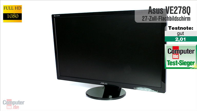 27-Zoll-Monitor: Asus VE278Q - COMPUTER BILD