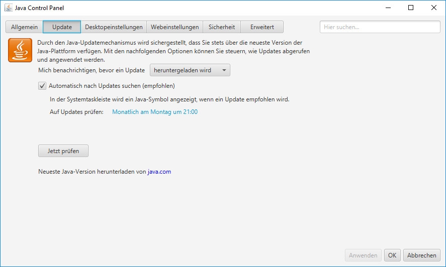 Java Runtime Changing Java Version | MinecraftHopper
