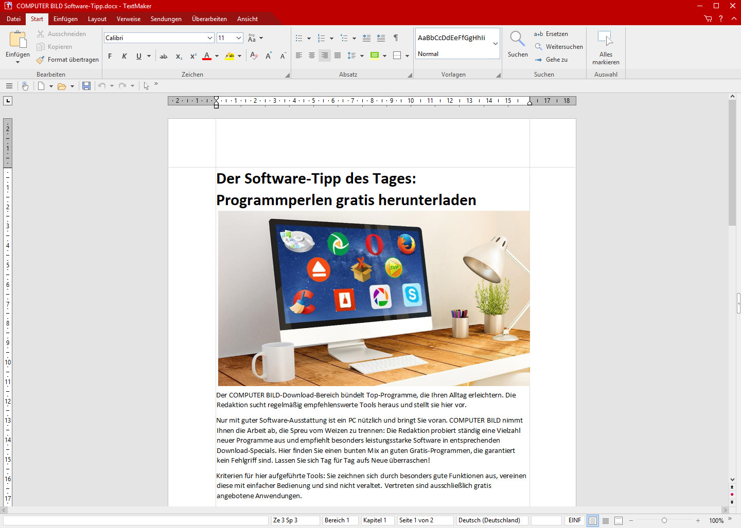 SoftMaker FreeOffice - Download - COMPUTER BILD