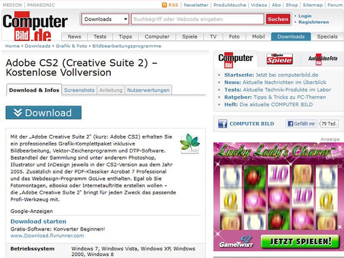 Gratis: Adobe verteilt Creative Suite CS2 - COMPUTER BILD