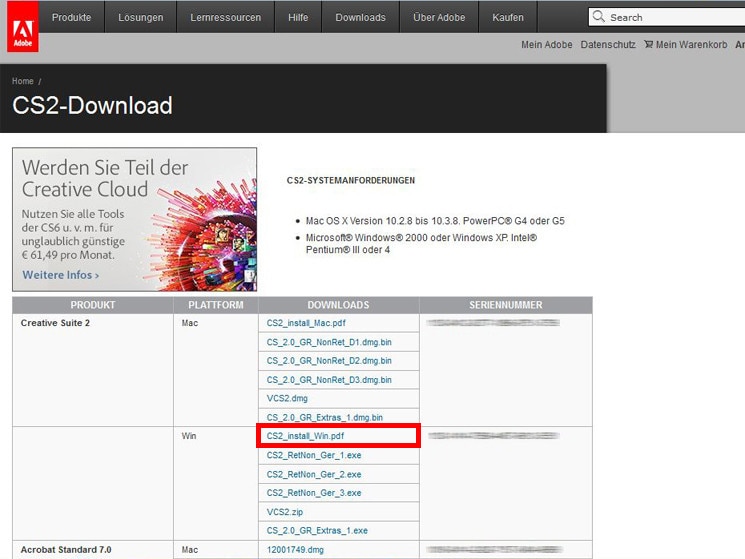 Gratis: Adobe verteilt Creative Suite CS2 - COMPUTER BILD