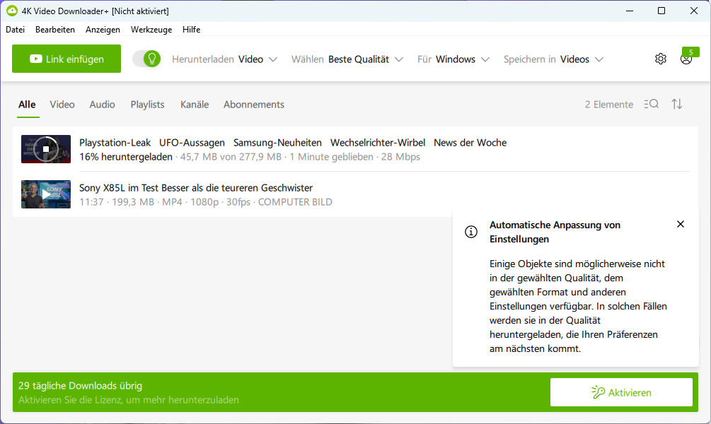 4K Video Downloader - Download - COMPUTER BILD