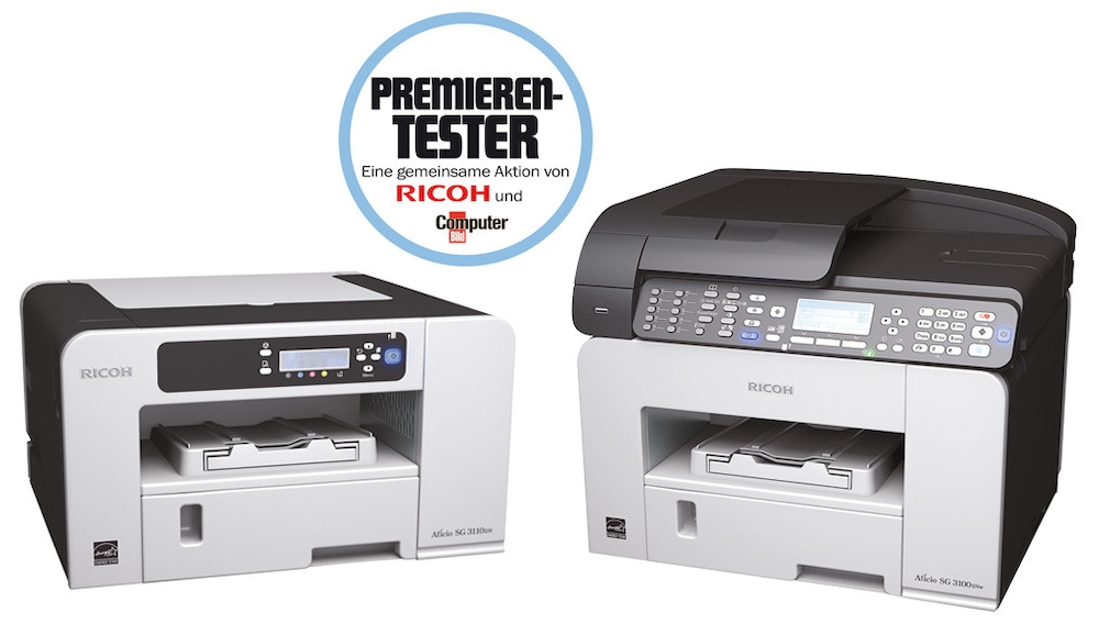 Premierentester: Ricoh-Gel-Drucker Aficio SG 3110DN und 3100SNw ...