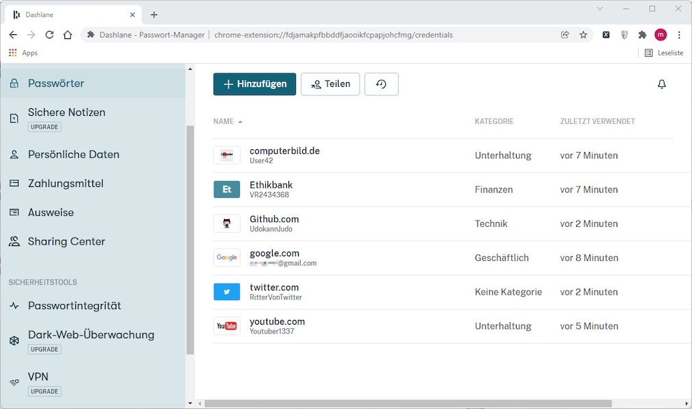 Dashlane - Download - COMPUTER BILD