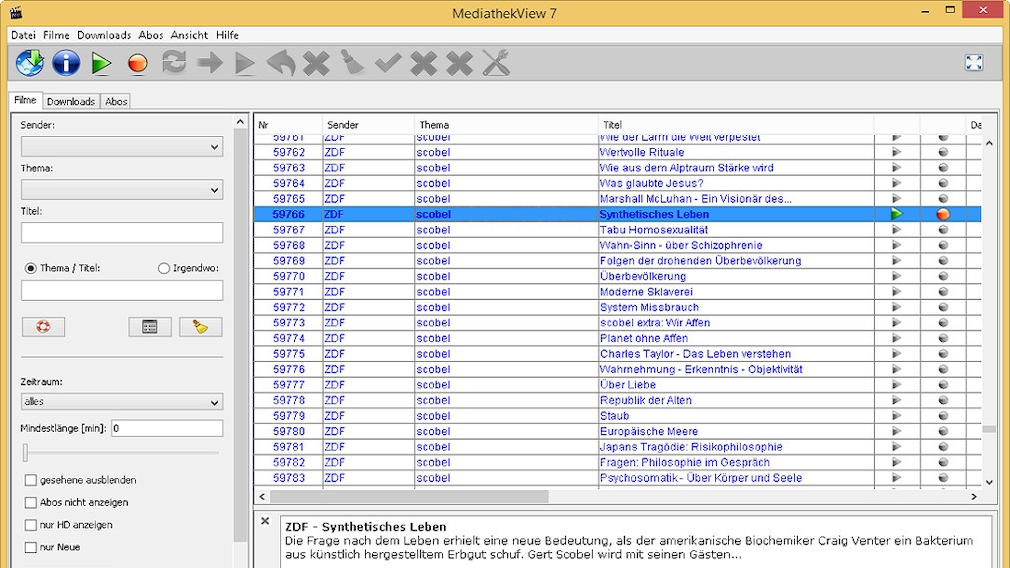 MediathekView 7: Filme herunterladen - COMPUTER BILD