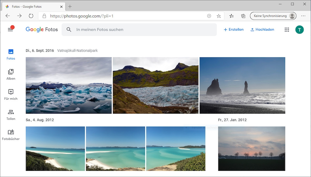 Google Fotos - Web-App - COMPUTER BILD