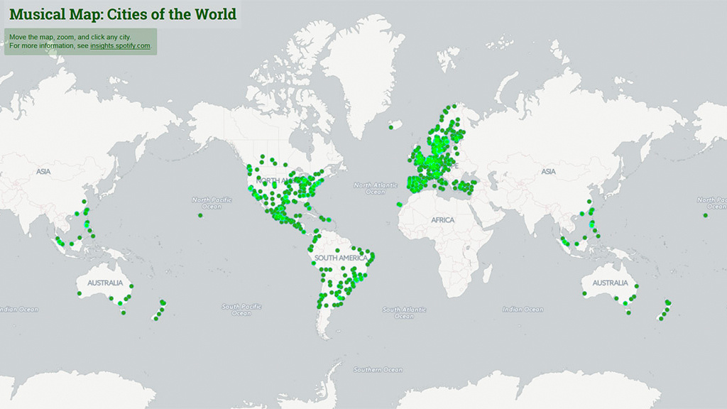 Spotify: Landkarte der Musikgeschmäcker - COMPUTER BILD