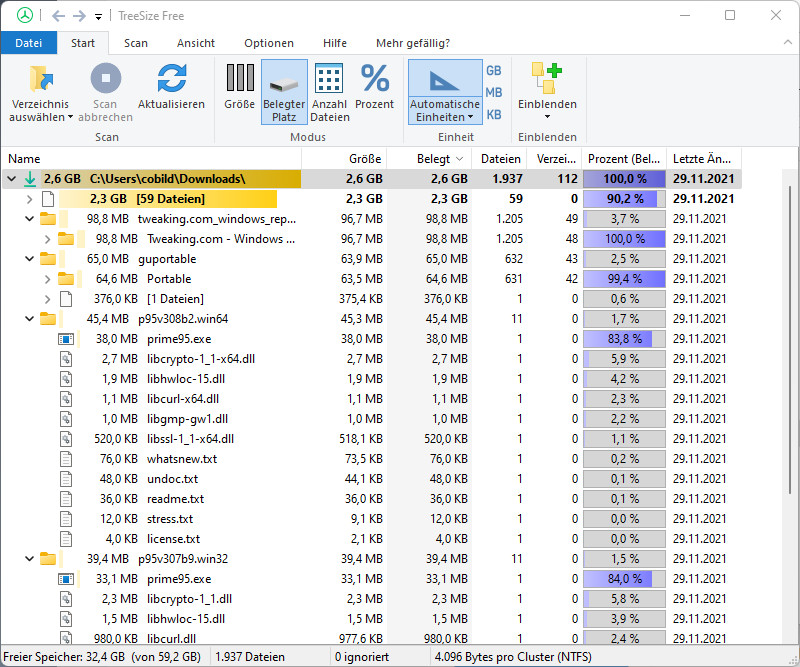 TreeSize Free - Download - COMPUTER BILD