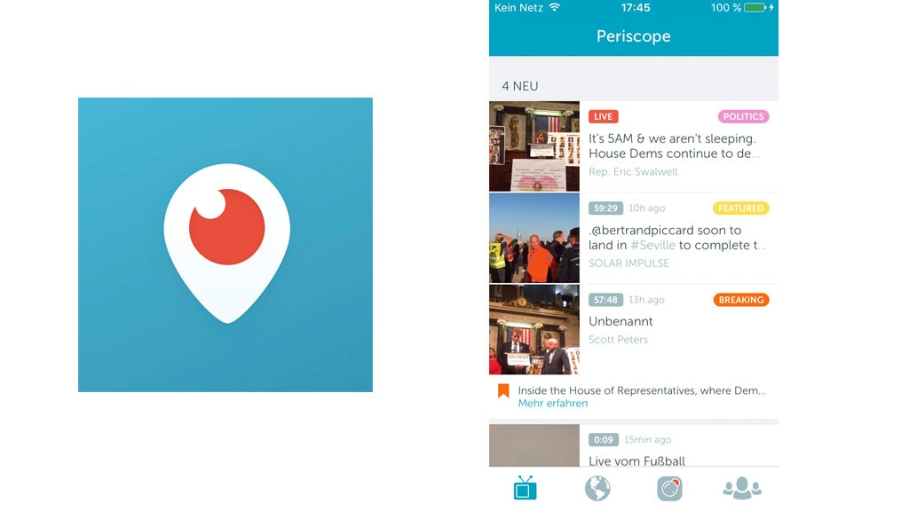 Live-Streaming-Apps im Test - COMPUTER BILD