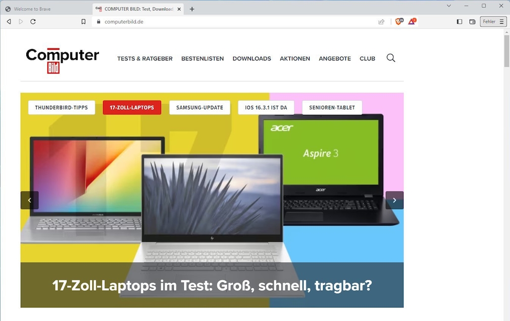 Brave Browser - Download - COMPUTER BILD