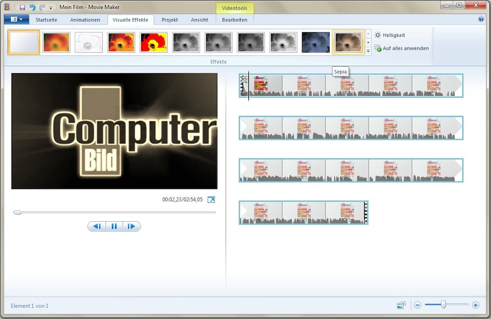 Windows Movie Maker - Download - COMPUTER BILD
