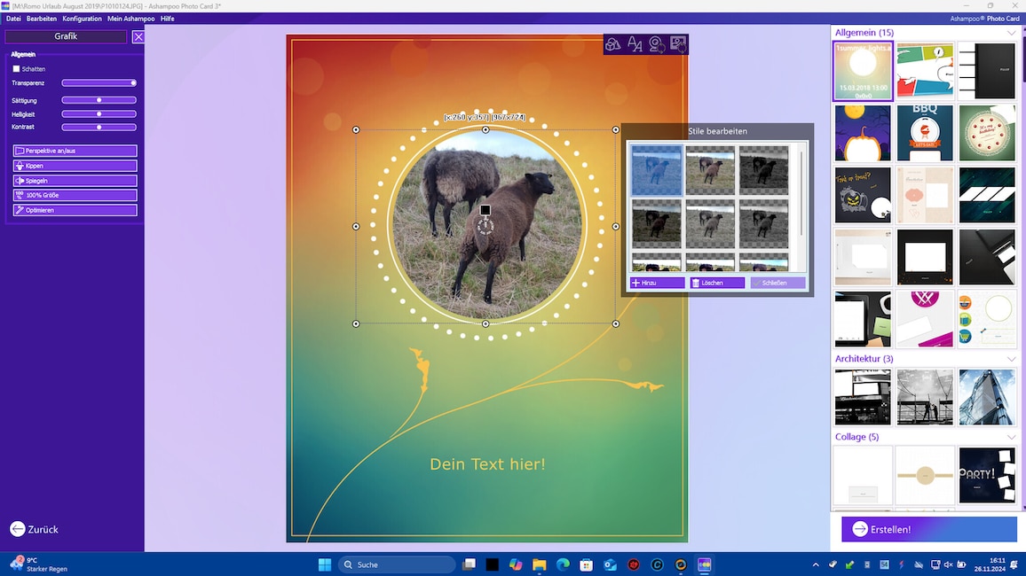 Ashampoo Photo Card: Grußkarte gestalten - COMPUTER BILD