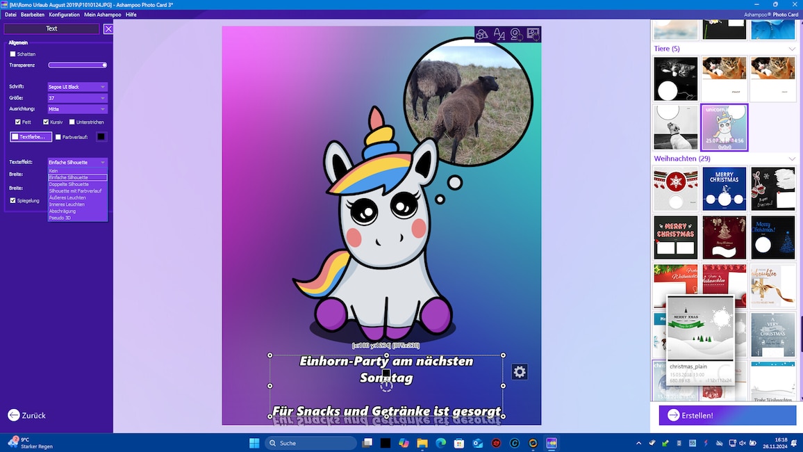 Ashampoo Photo Card: Grußkarte gestalten - COMPUTER BILD