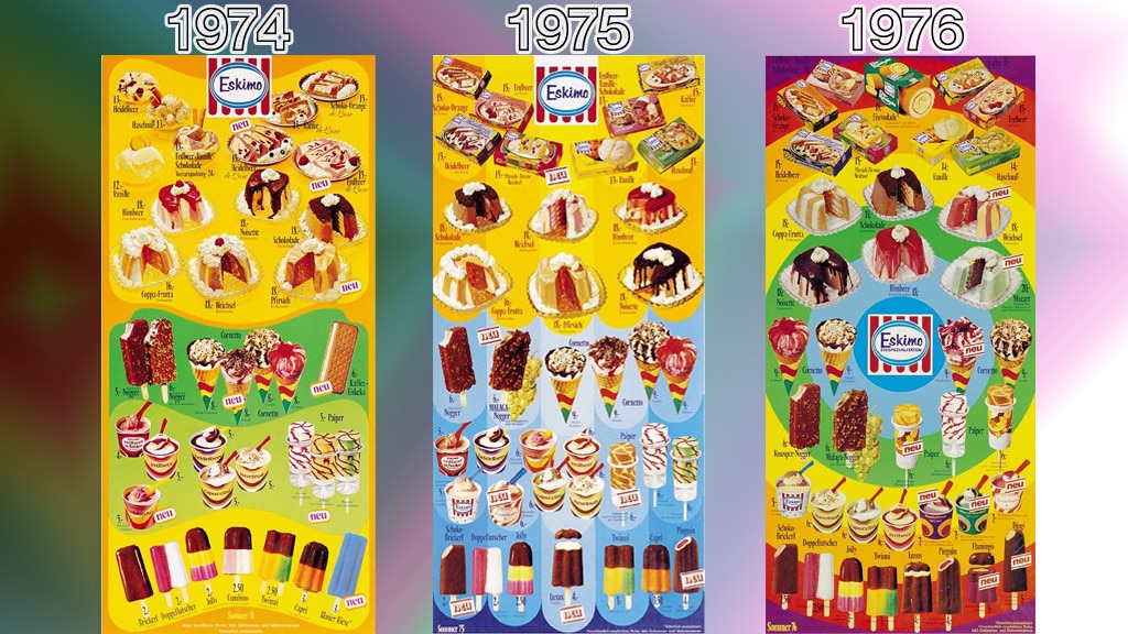 Historische Eistafeln von Eskimo - COMPUTER BILD