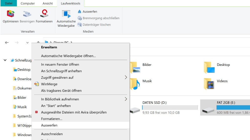 Windows 7/8/10/11: Als-Pfad-kopieren-Shortcut - COMPUTER BILD