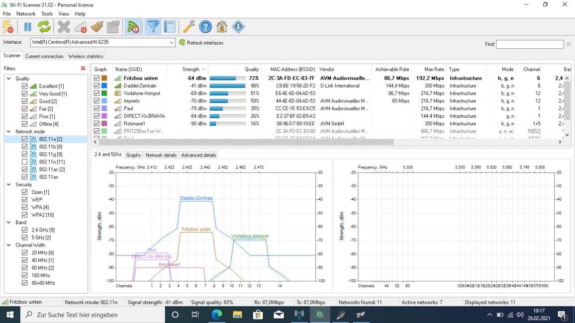 Wi-Fi Scanner: Gratis-Tool, um WLANs professionell zu analysieren ...
